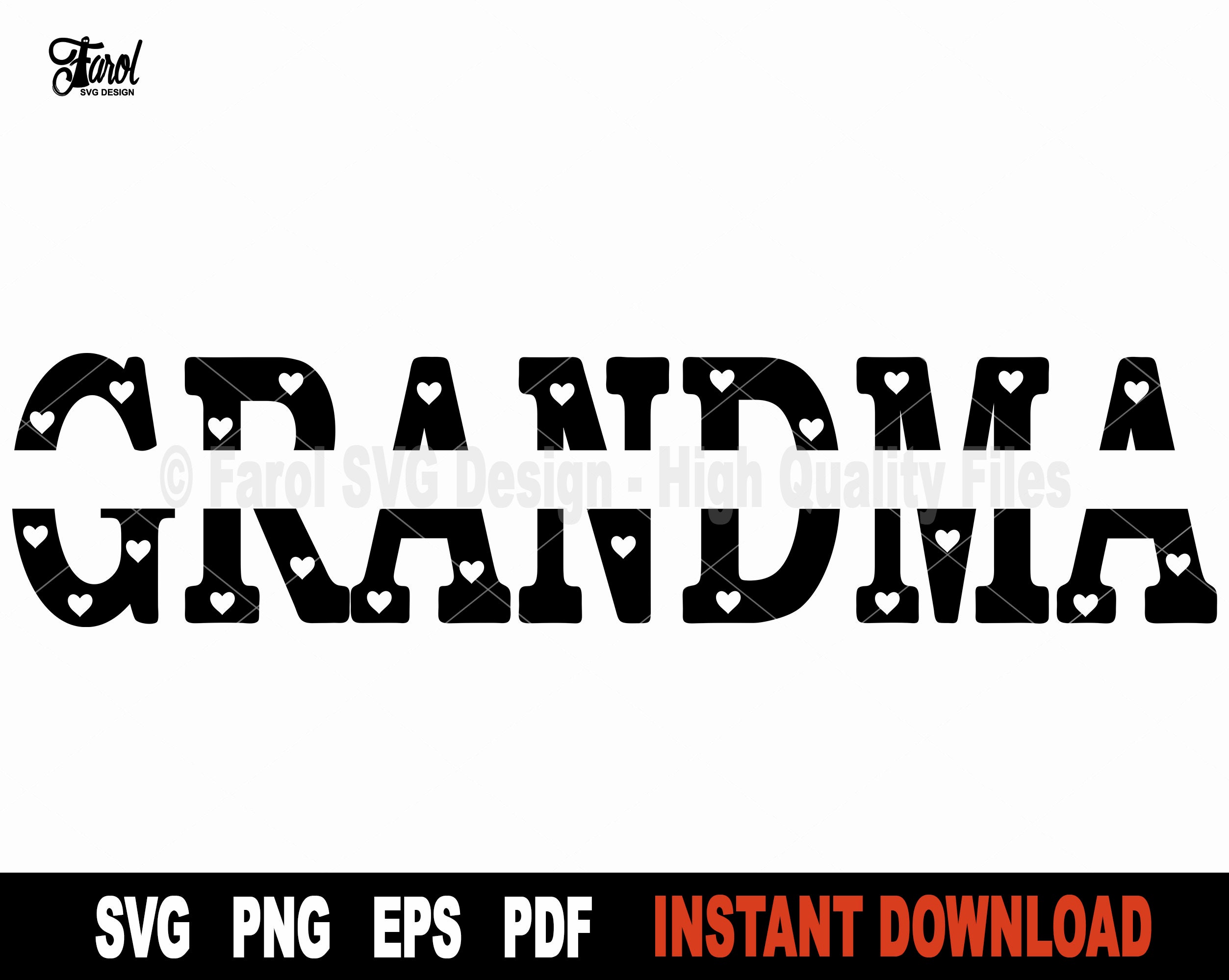 Grandma SVG Split Name Frame Svg Mother's Day SVG File - Etsy