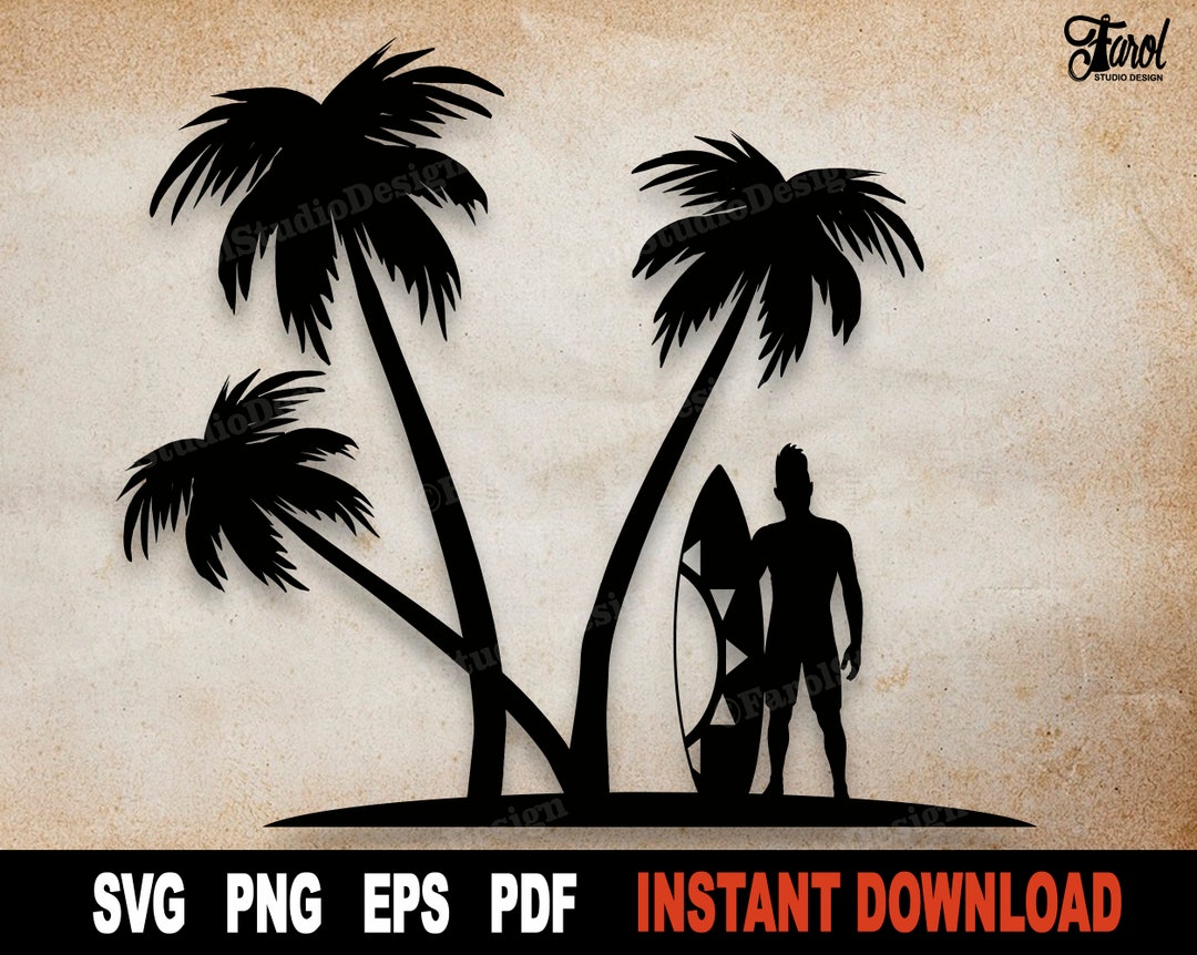 Surfing Svg, Surfer , Surfer Svg Files for Cricut, Silhouette, Summer ...