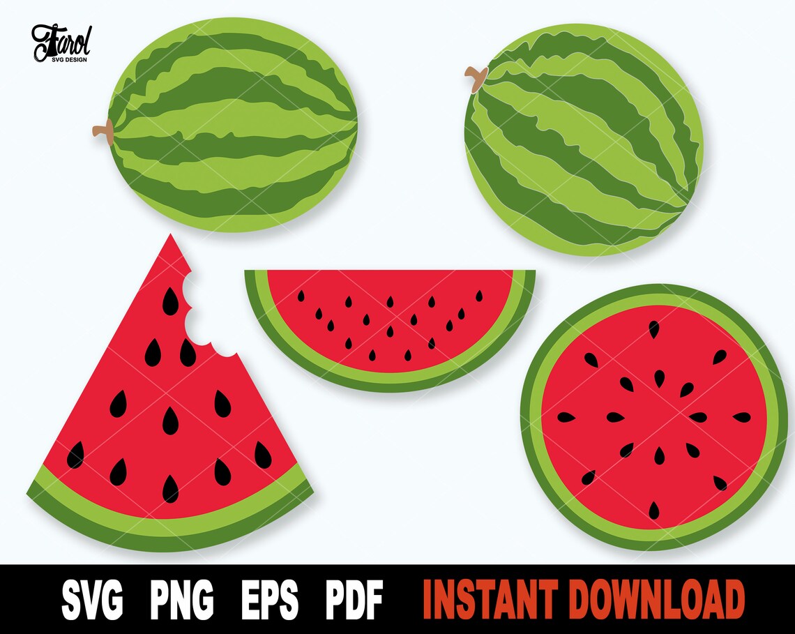 Watermelon SVG Bundle Watermelon SVG File for Cricut | Etsy