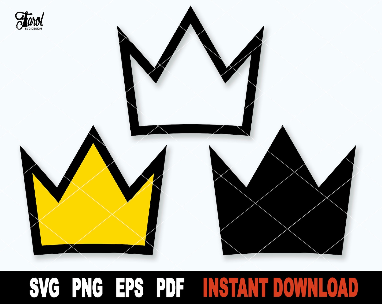 Krone SVG King Crown SVG Datei für Cricut Silhouette Svg | Etsy
