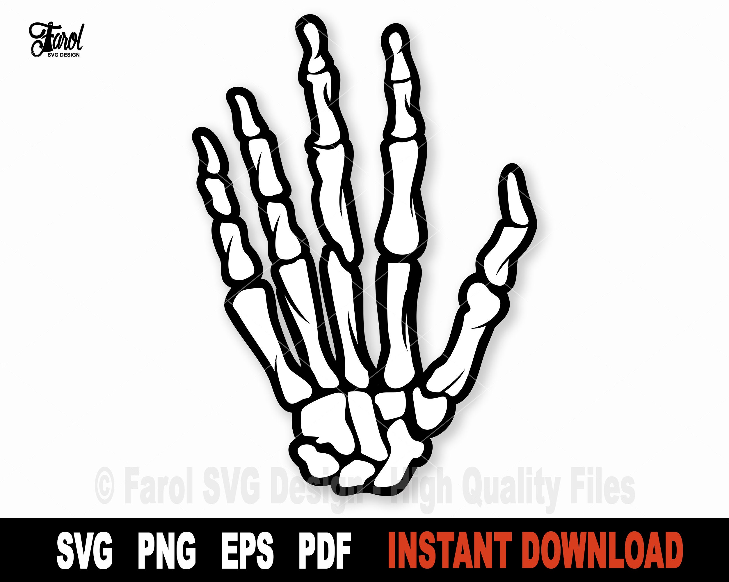 Skeleton Hands Svg Skeleton Svg File for Cricut Silhouette - Etsy UK