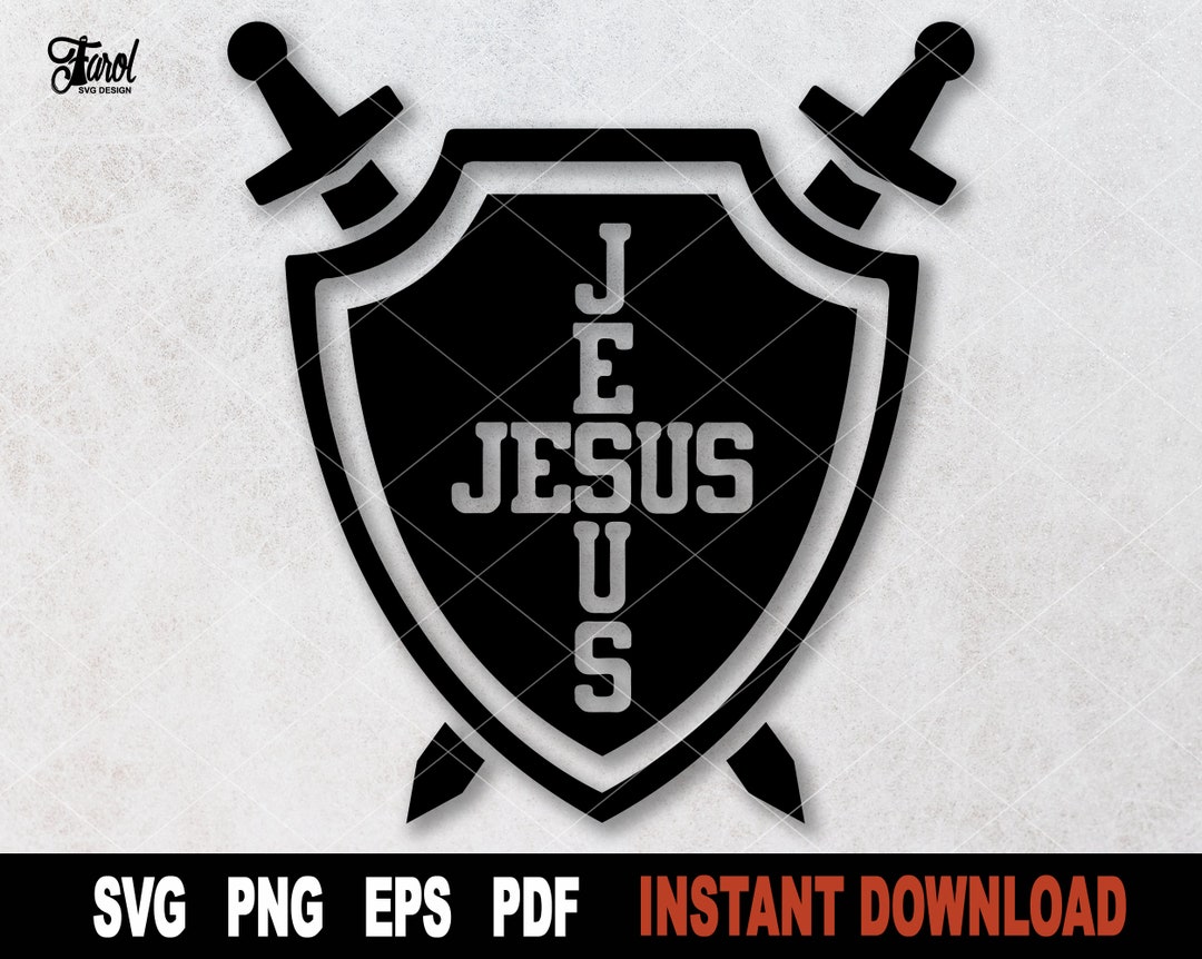 Jesus Shield SVG: Armor of God Cut File (digital Download) - Etsy