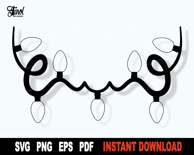 Christmas Lights Svg Christmas Svg File for Cricut - Etsy