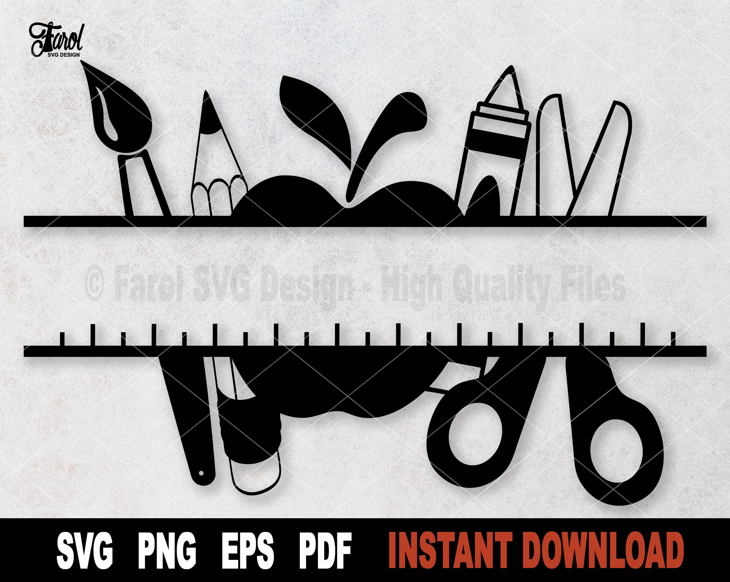 Teacher Svg Teacher Split Monogram Svg File for Cricut - Etsy UK