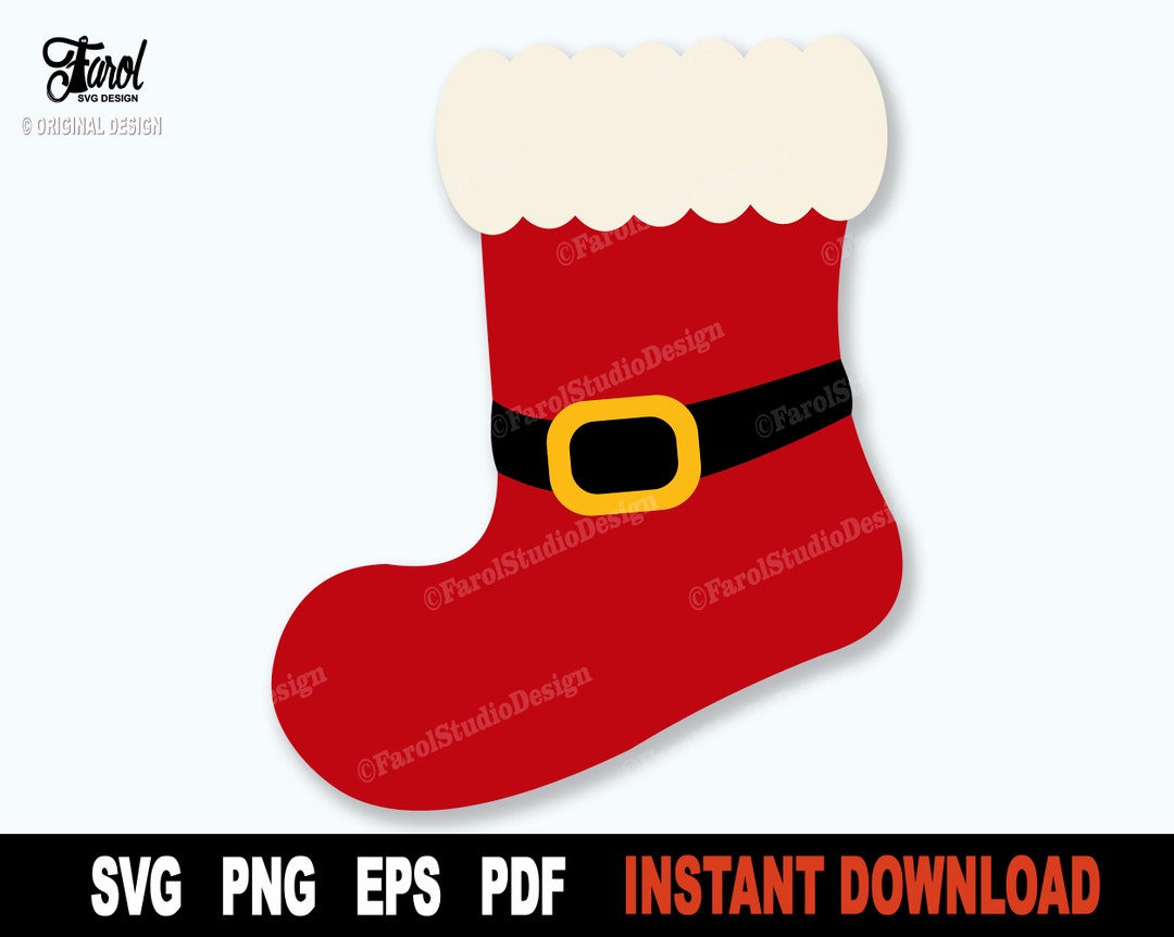 Santa's Boot SVG Cut File, Cristmas SVG, Santa Claus Svg, Snow Boots ...