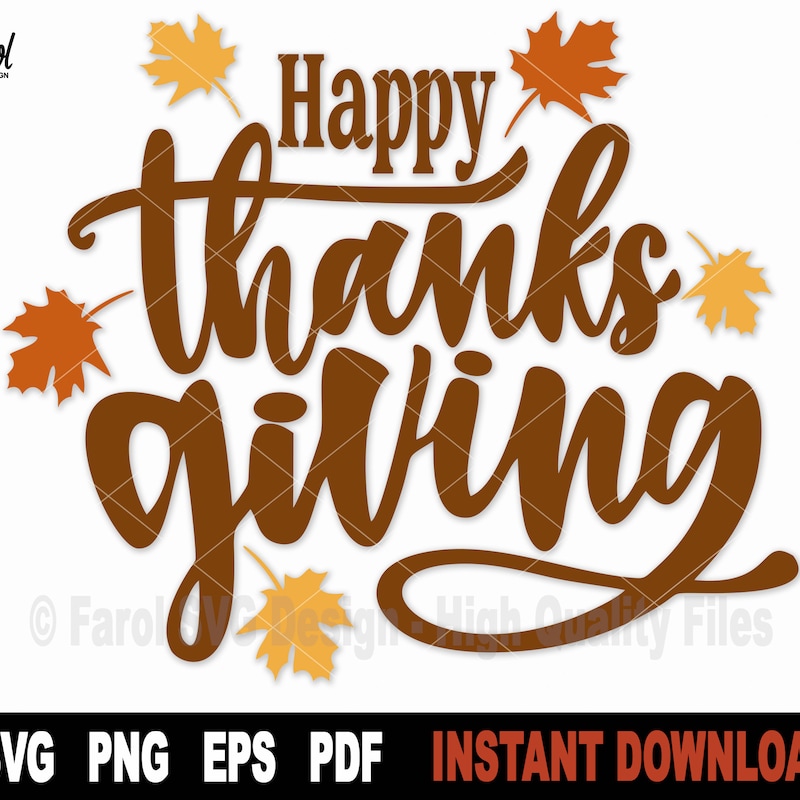 Happy Thanksgiving Svg - Etsy