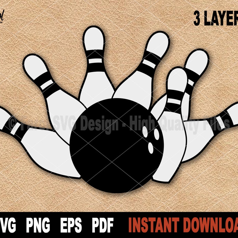 Bowling Svg - Etsy