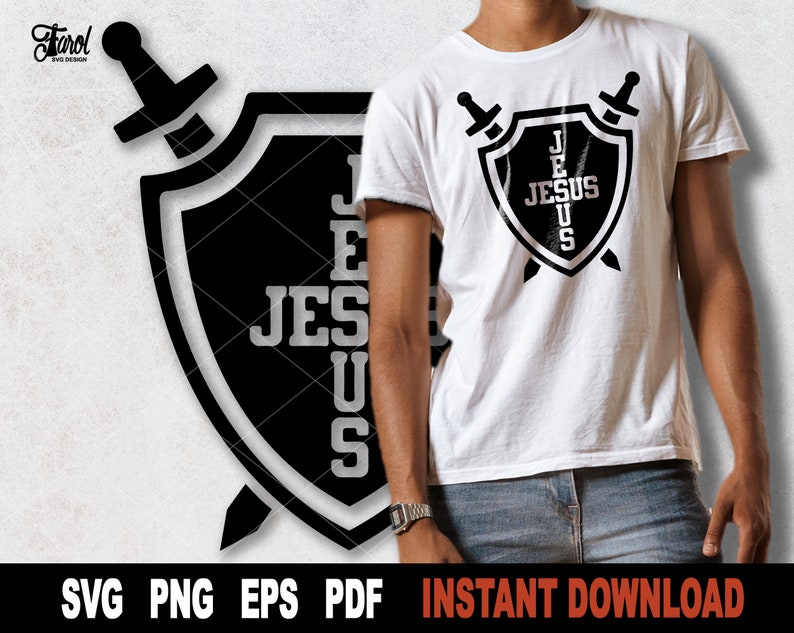 Jesus Shield SVG: Armor of God Cut File (digital Download) - Etsy