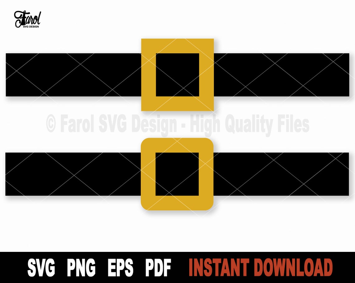 Santa Belt Svg Santa Claus Svg File for Cricut Silhouette - Etsy