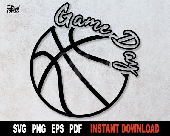 Basketball Svg Game Day Svg File for Cricut Outline Sport | Etsy