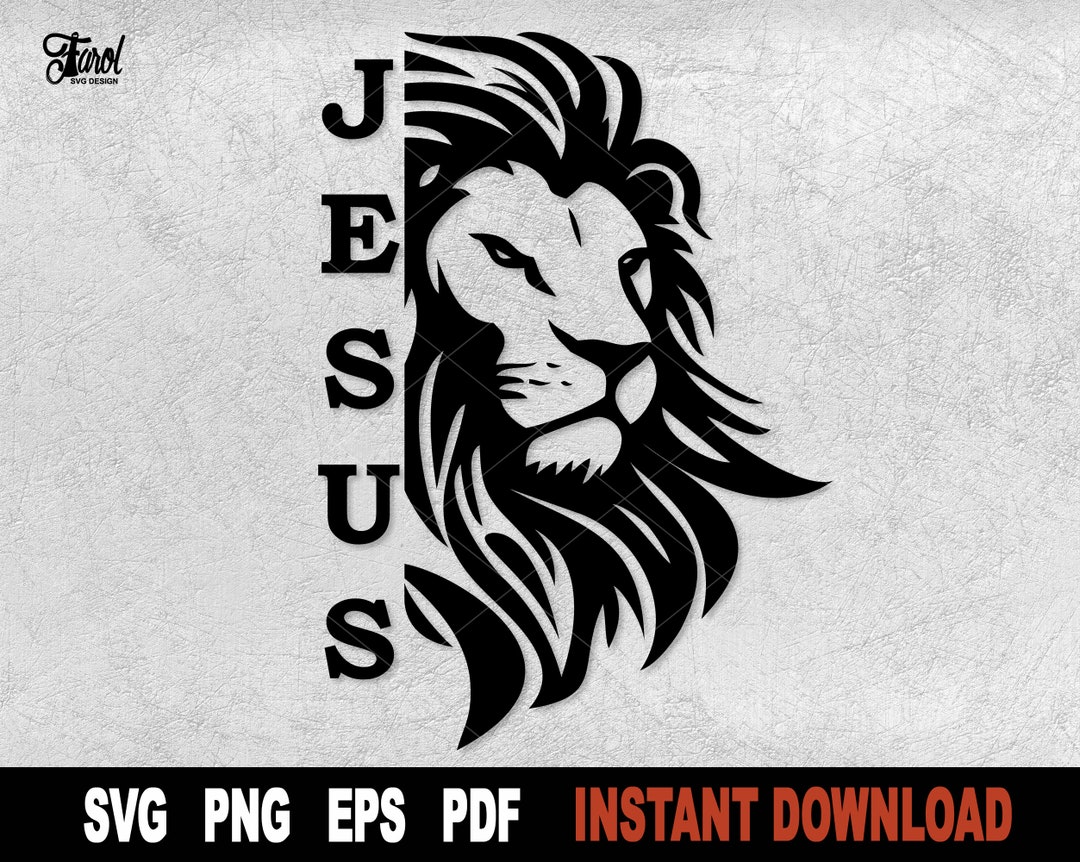 Lion of Judah SVG, Jesus the Lion Svg File for Cricut, Silhouette ...