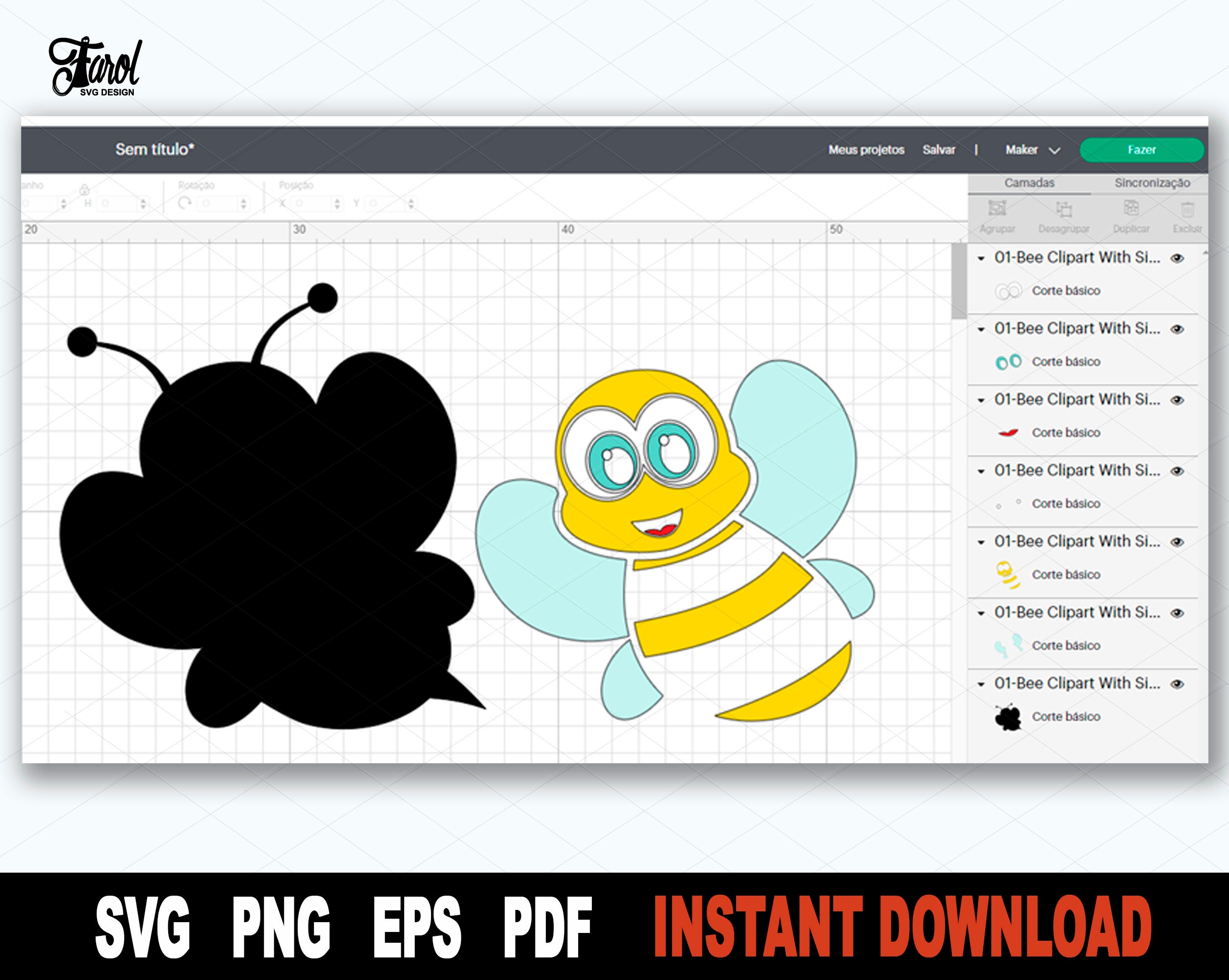 Bee SVG Bee Clipart Bee SVG File for Cricut Silhouette Bee - Etsy