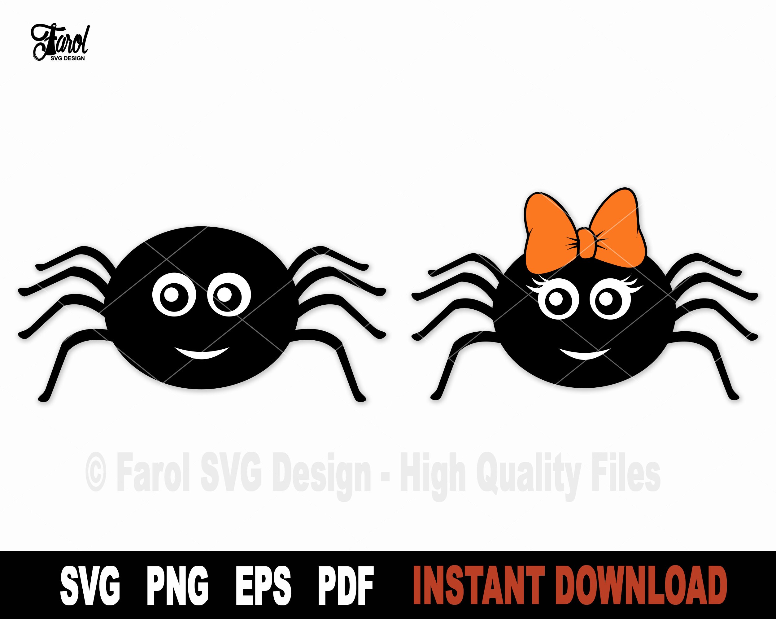 Boy Spider Svg Girl Spider SVG File for Cricut Silhouette - Etsy UK