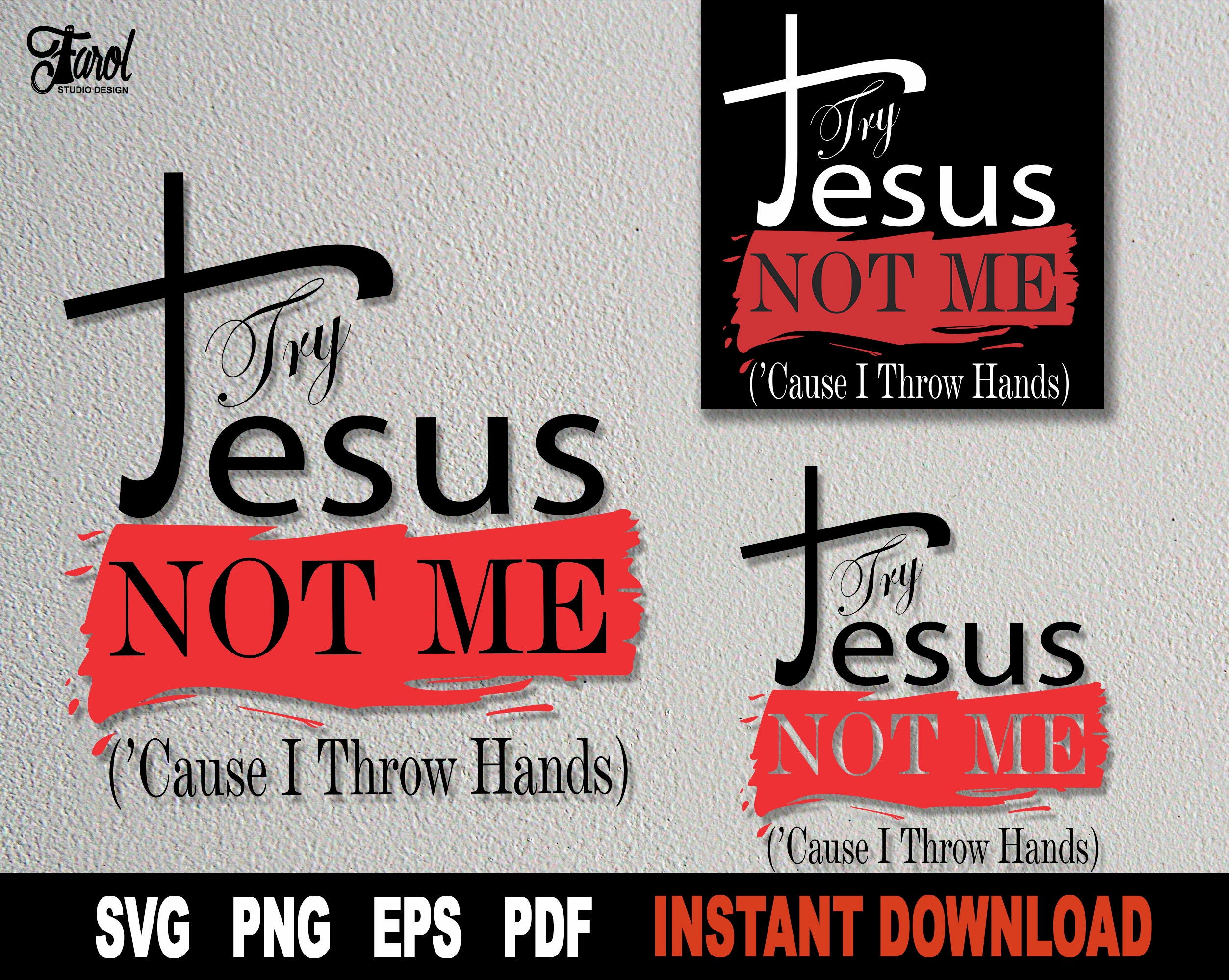 Try Jesus Not Me SVG Cut File God Svg File for Cricut PNG - Etsy