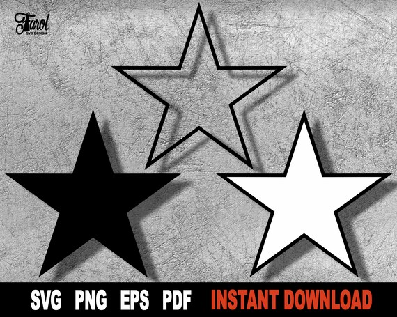 Star SVG Stars Svg Files for Cricut Silhouette Vector - Etsy