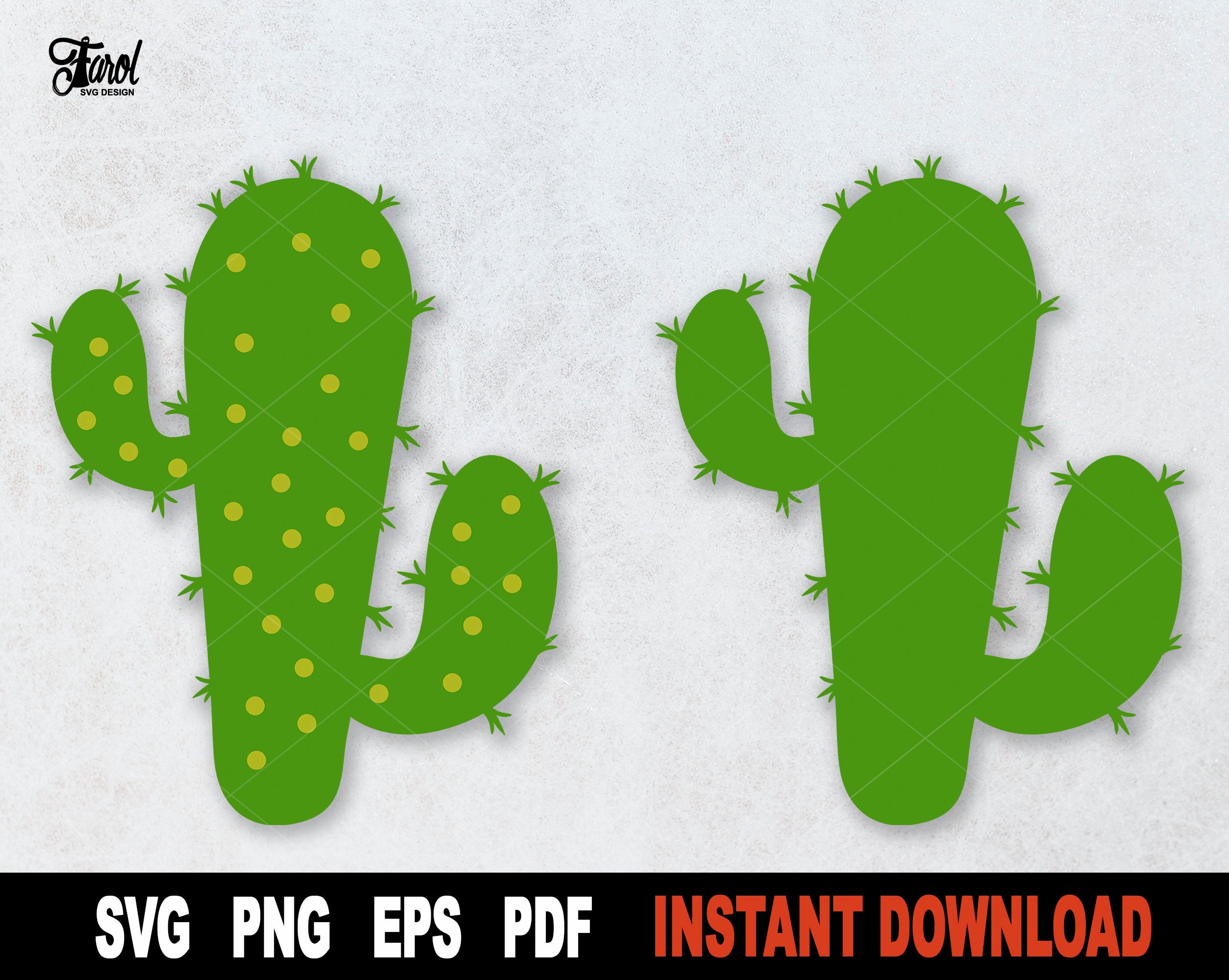 Cactus SVG Saguaro Cactus SVG File for Cicut Silhouette - Etsy UK
