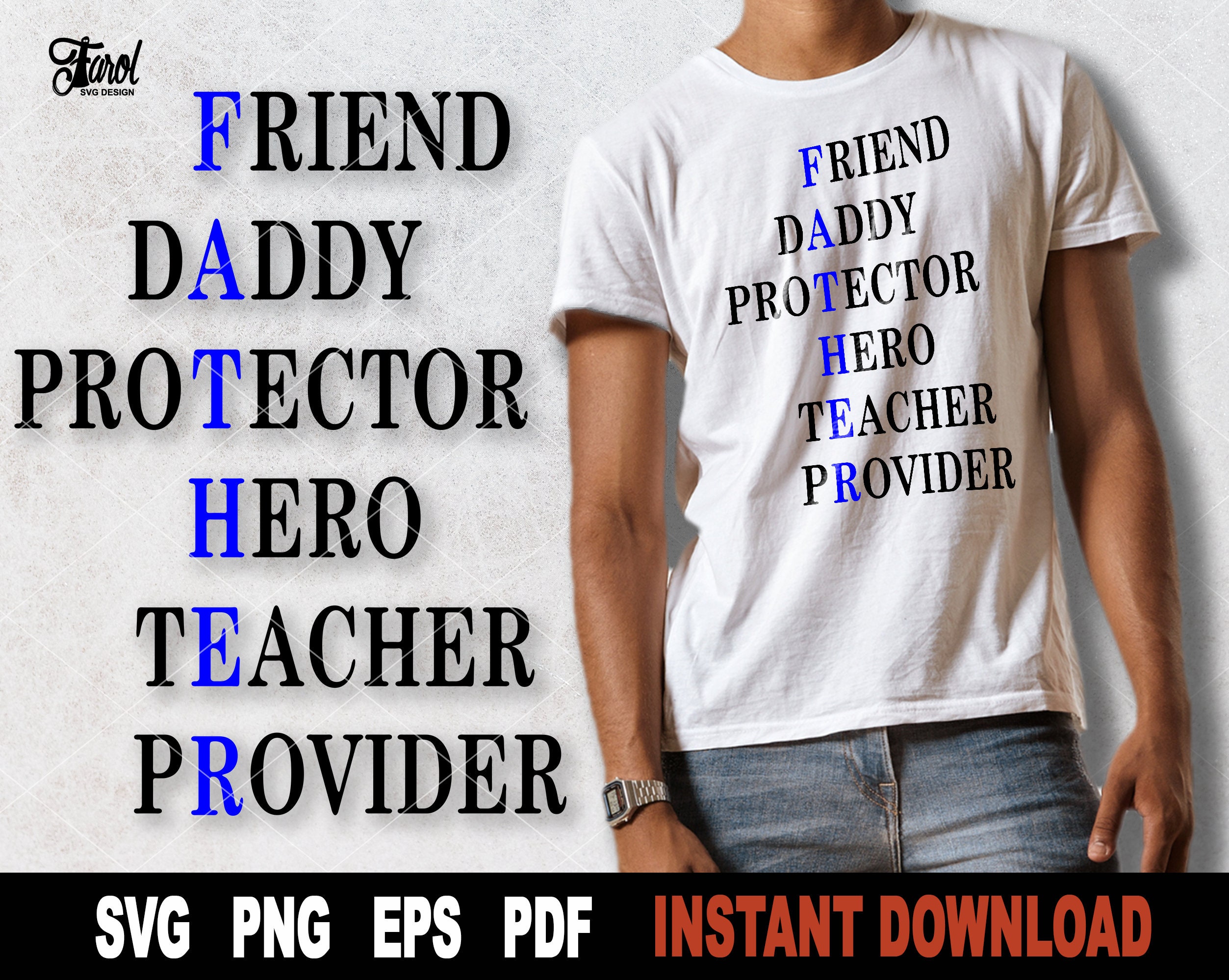 Father Definition Svg Father's Day SVG File for Cricut | Etsy