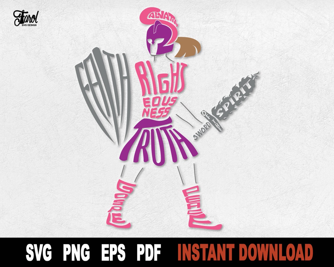 Armor of God SVG: Christian Shield of Faith Cut File (instant Download ...