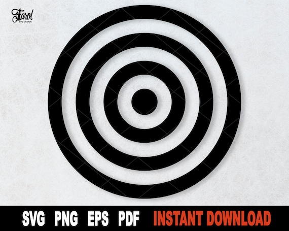Target Svg Bull's Eye SVG File for Cricut Silhouette - Etsy