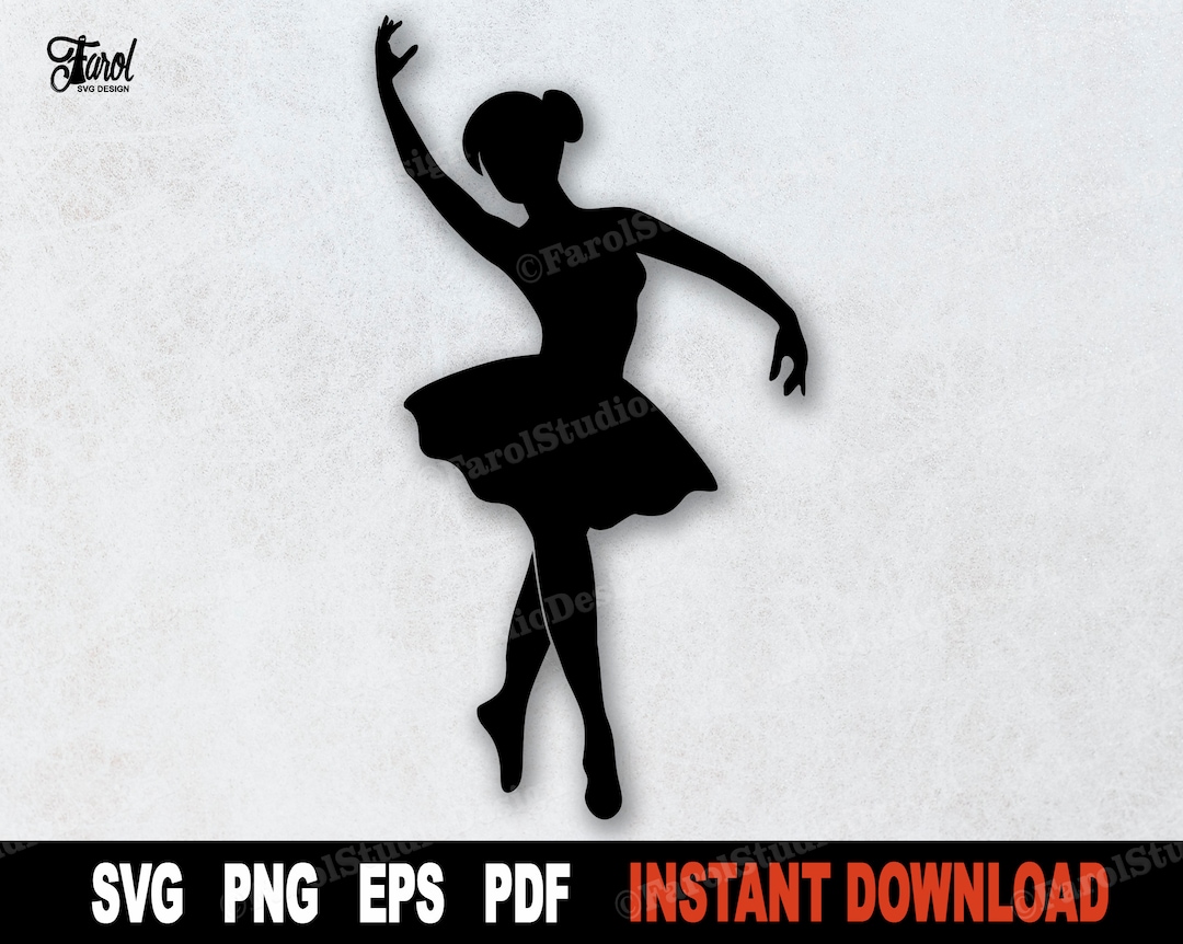 Ballerina Svg Cut File, Ballet SVG File for Cricut, Dancer Clipart ...