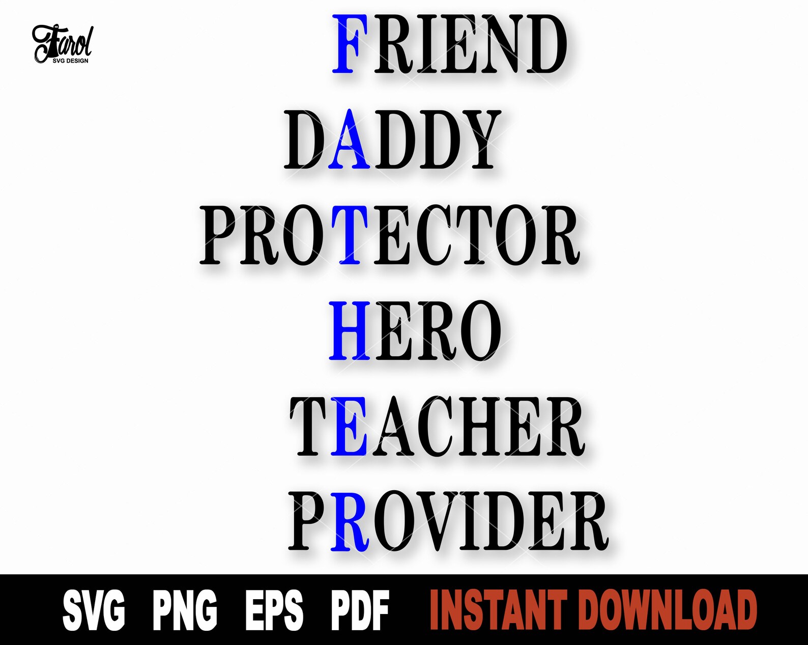 Father Definition Svg Father's Day SVG File for Cricut | Etsy