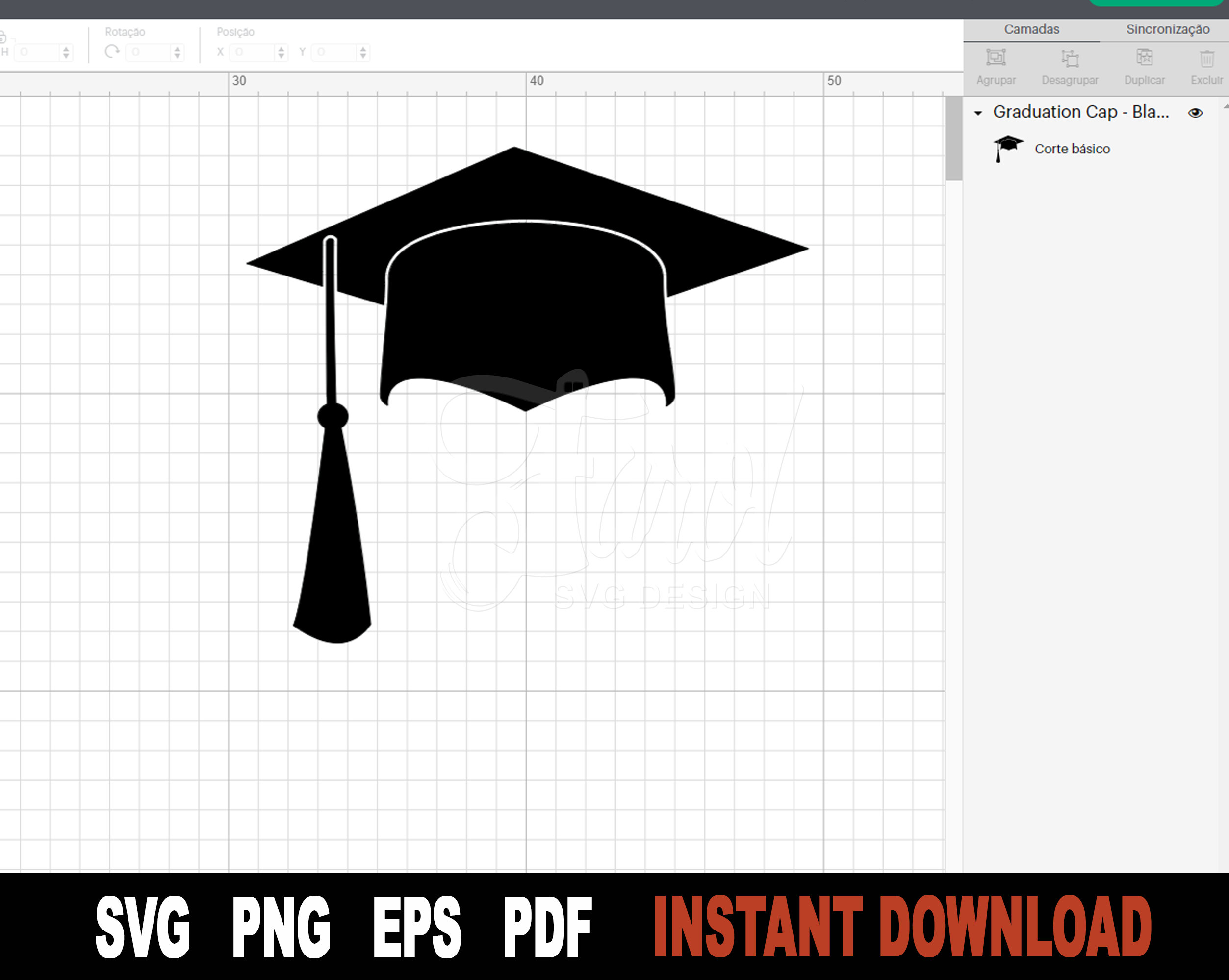 Graduation Cap SVG Graduation Hat SVG Silhouette Graduation | Etsy ...