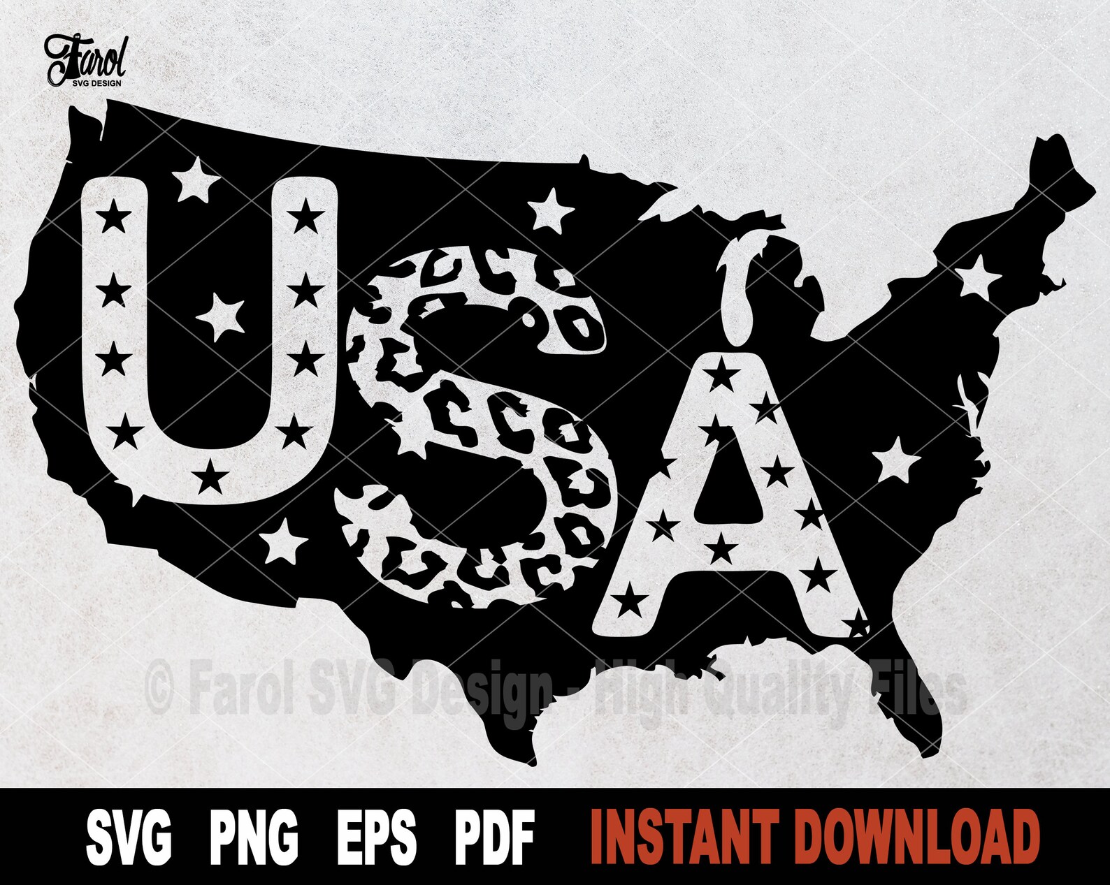 USA Map Svg United States of America Svg File for Cricut | Etsy