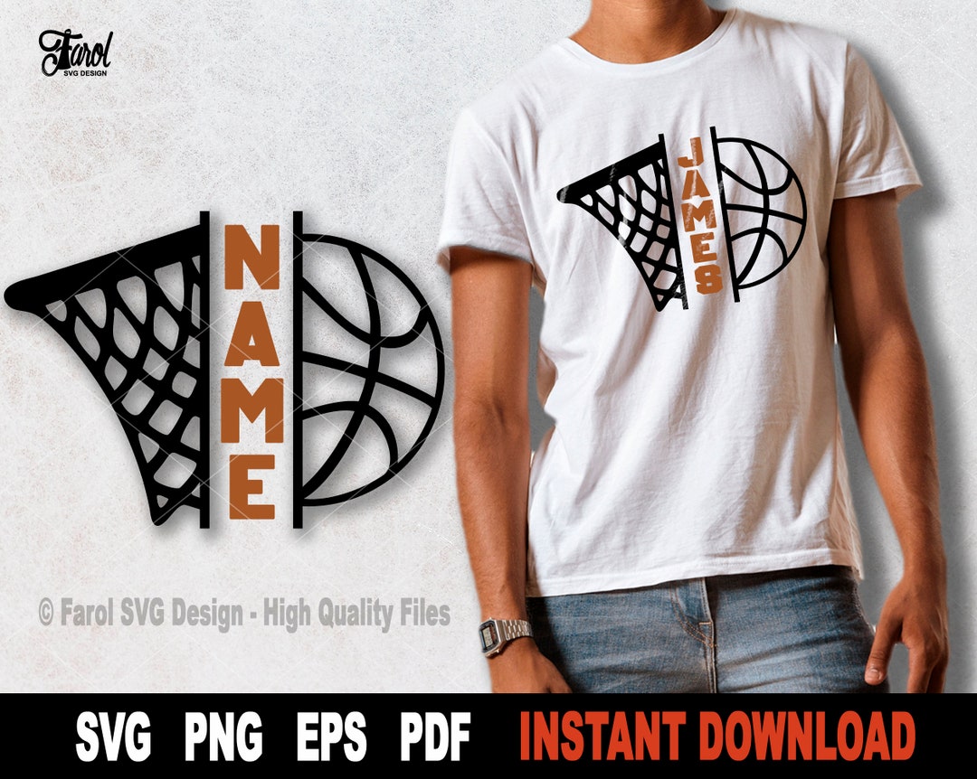 Basketball Split Monogram SVG Cut File: Sport Clipart (digital Download ...
