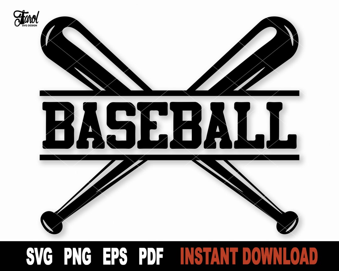 Baseball Bat Svg, Split Name Frame Monogram Svg File for Cricut ...