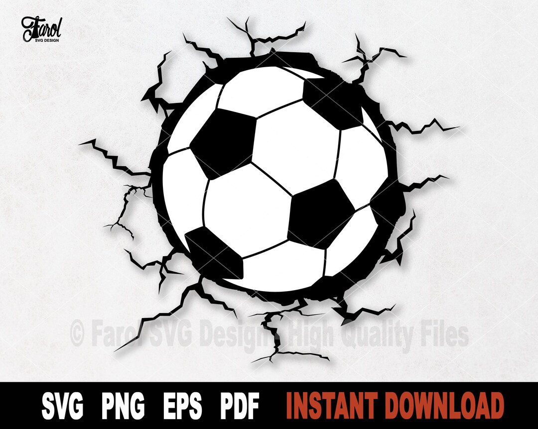 Soccer Ball Svg, Football Svg File for Cricut, Silhouette, Sport Svg ...