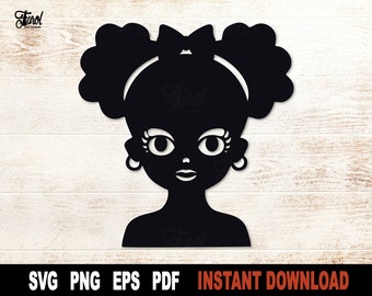 Doll - SVG PNG File Instant Digital Download - Silhouette - Etsy