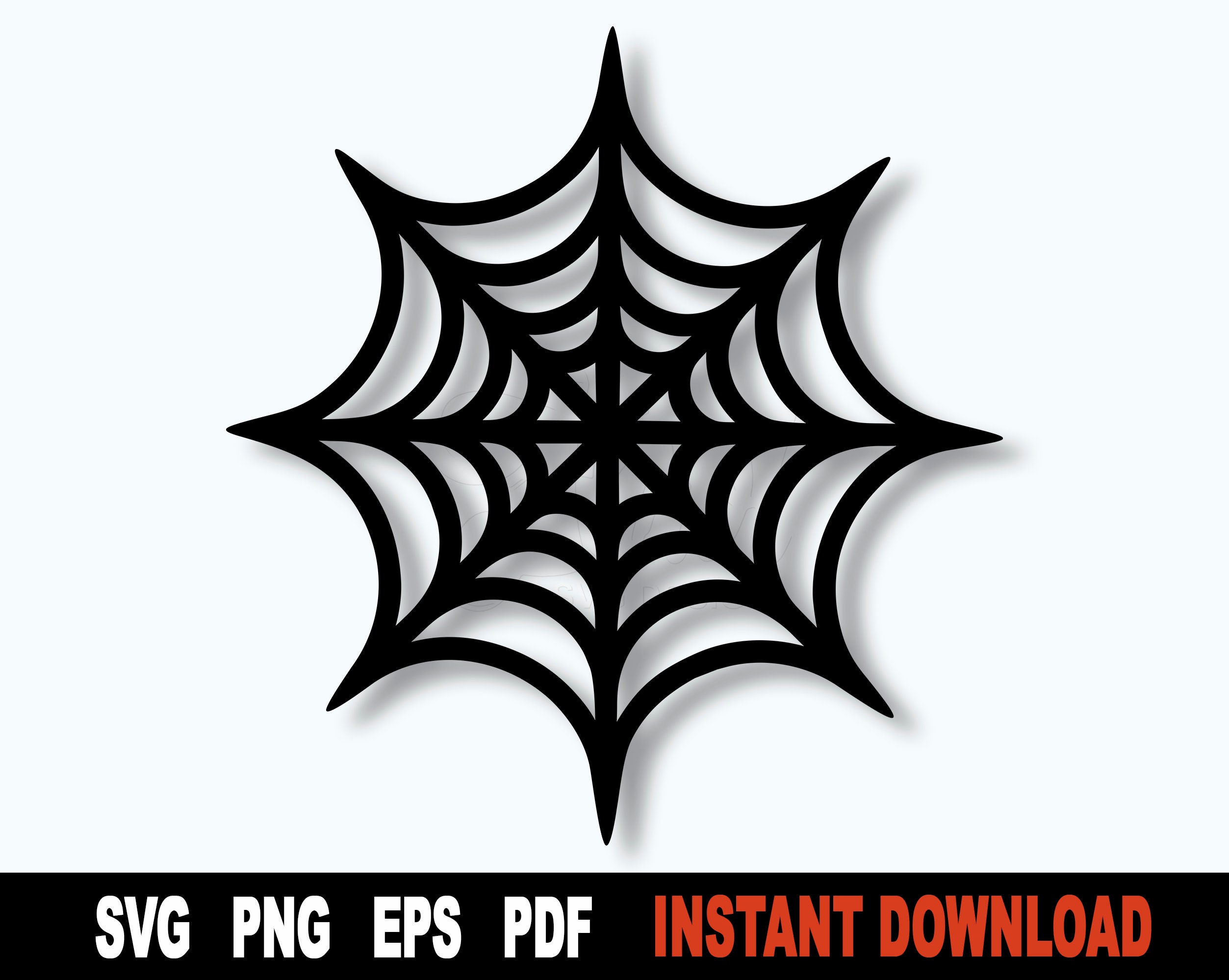 Spider Web SVG File for Cricut Halloween SVG Clipart Cut - Etsy