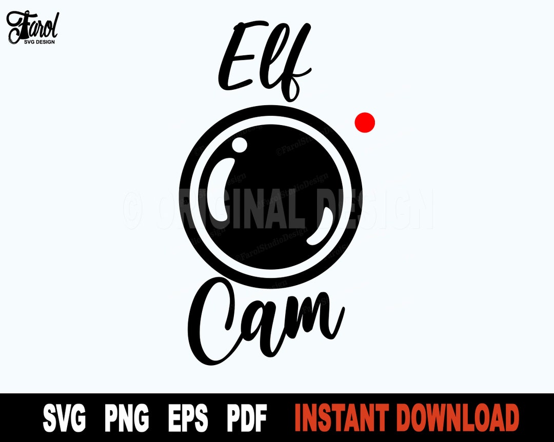 Elf Cam Svg, Christmas Svg, Elf Svg File for Cricut, Silhouette, Vector ...
