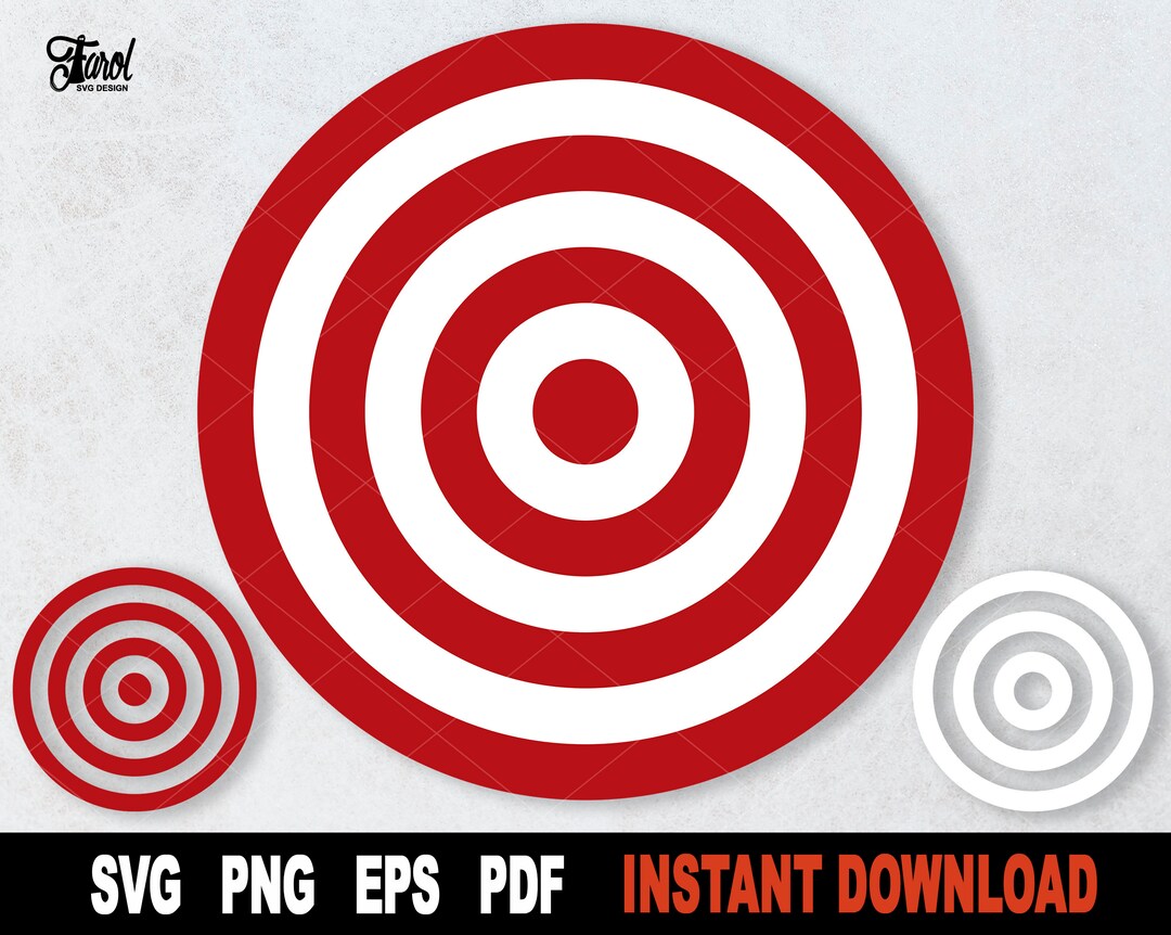 Bullseye Target SVG: Cricut & Silhouette Cut File (digital Download) - Etsy