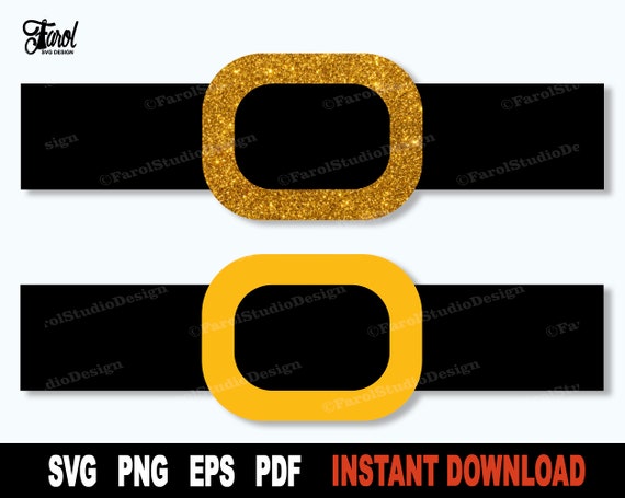 Santa Belt Svg File for Cricut Santas Belt Silhouette | Etsy