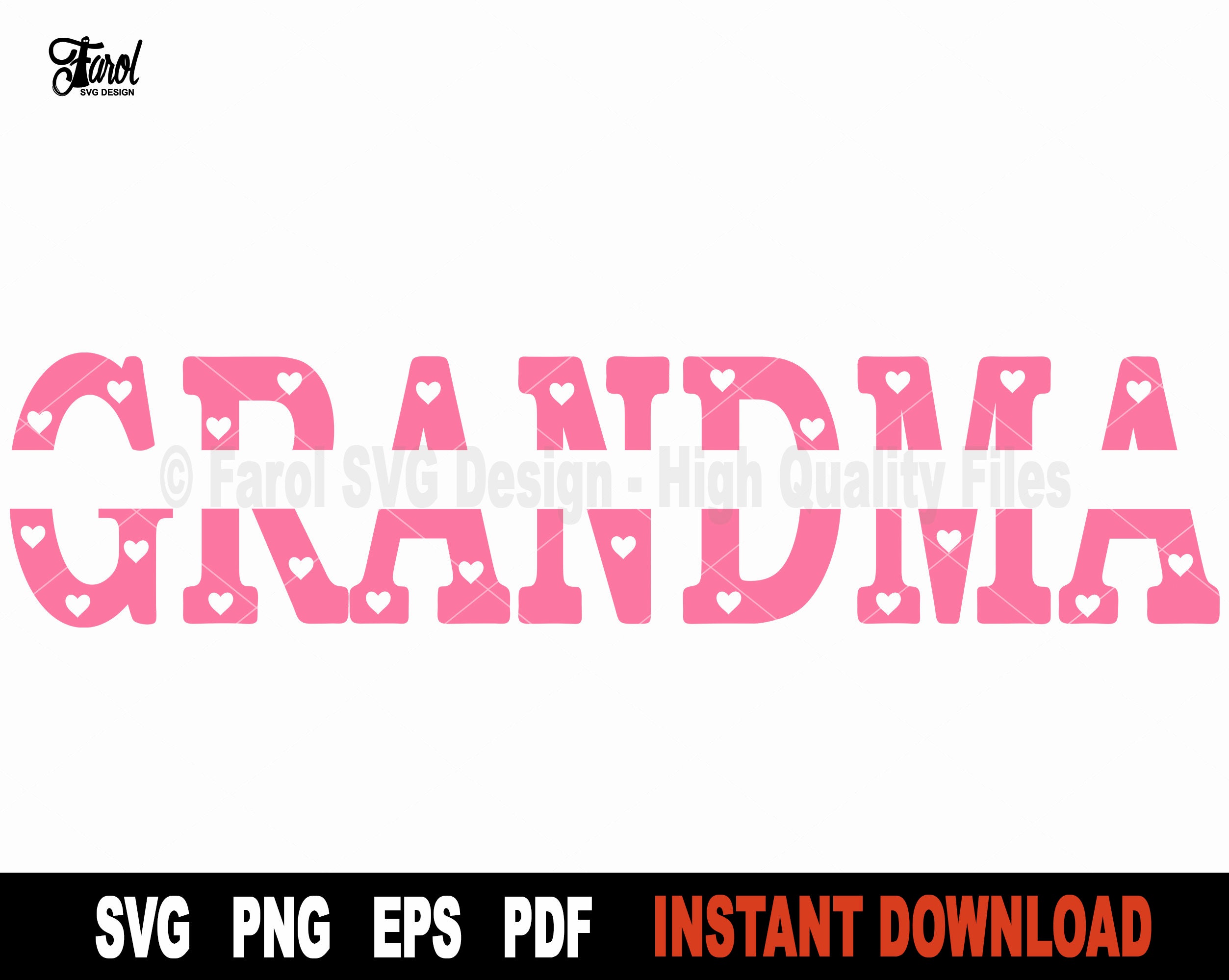 Grandma SVG Split Name Frame Svg Mother's Day SVG File - Etsy