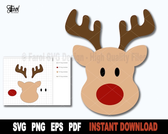 Reindeer Face Pattern
