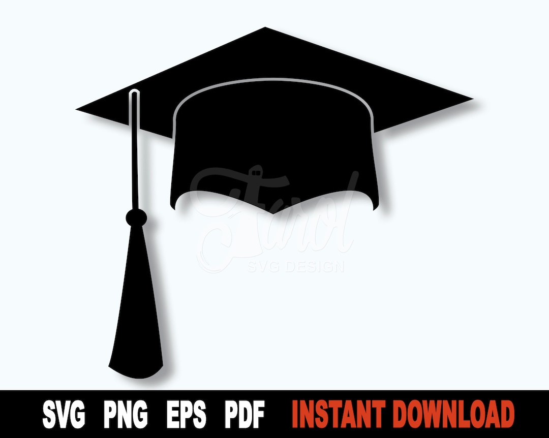 Graduation Cap SVG Graduation Hat SVG Silhouette Graduation Class of ...