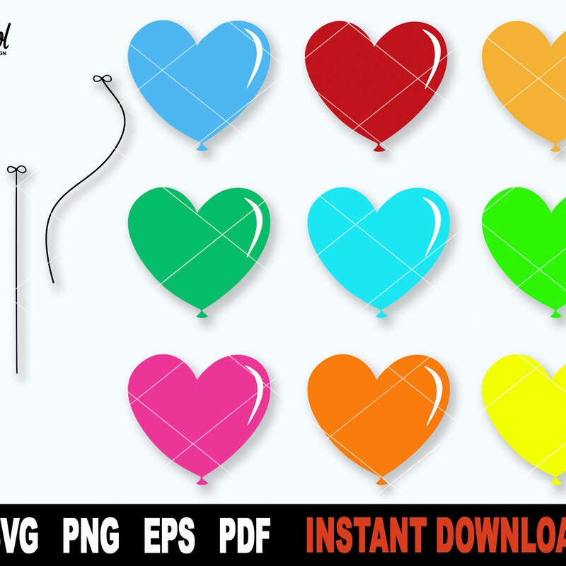Balloons Svg - Etsy