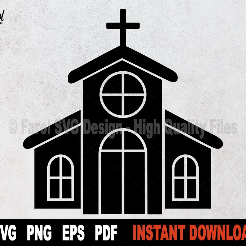 Church Svg File - Etsy
