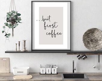 But First Coffee Art | Etsy