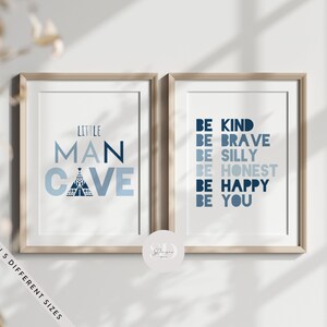 Boys Bedroom Set Of 2 Quote Prints Little Man Cave Print Boys boys-bedroom-set-of-2-quote-prints-little-man-cave-print-boys