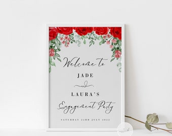 Engagement Party Poster - Etsy