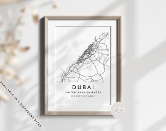 Dubai United Arab Emirates Metro Map Poster Subway Map Decor - Etsy