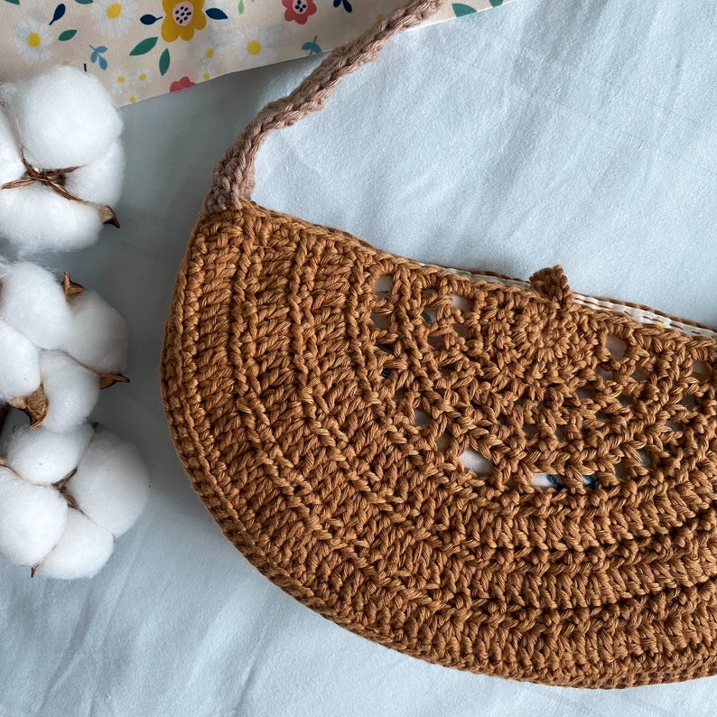 Selene Crochet Bag Pattern | 2 Sizes, Crescent, Handbag, Purse, - Etsy