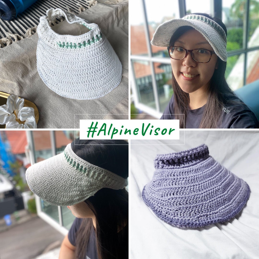 Alpine Visor Crochet Pattern | Summer Accessory Hat - Etsy