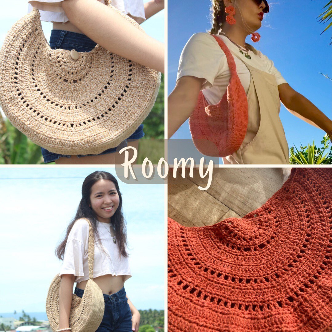 Selene Crochet Bag Pattern | 2 Sizes, Crescent, Handbag, Purse, - Etsy