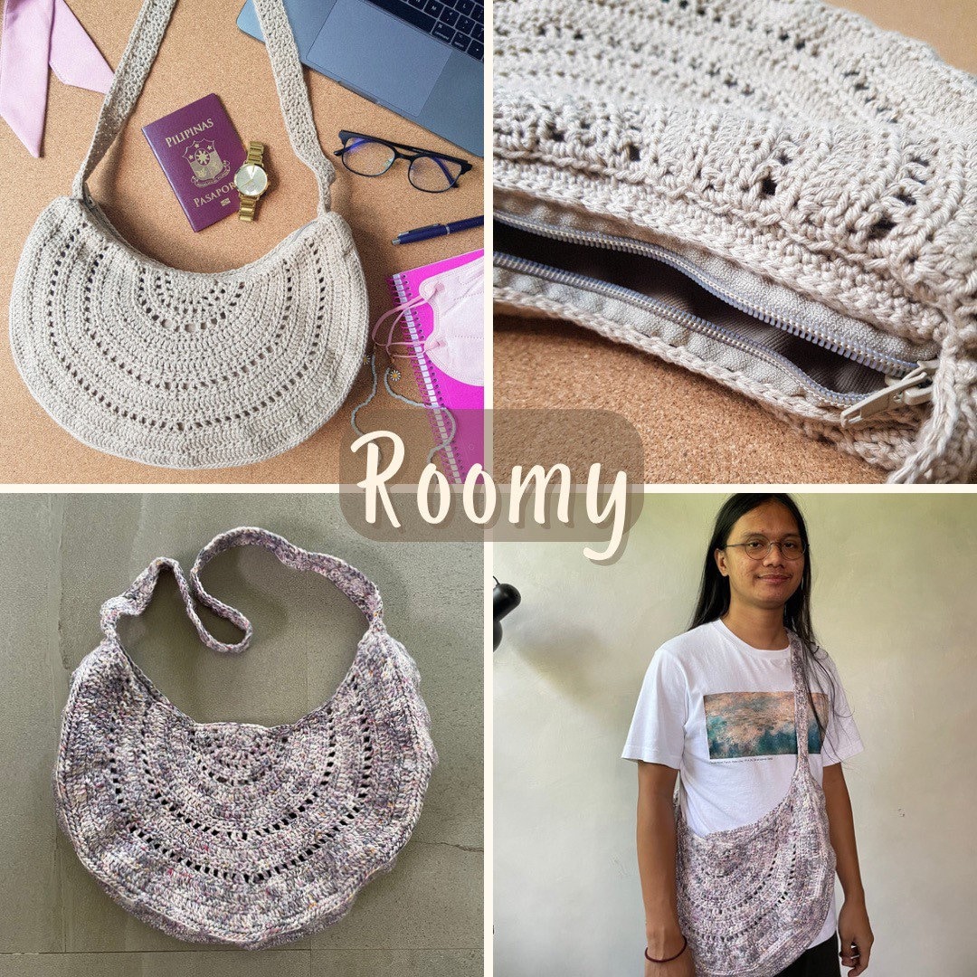 Selene Crochet Bag Pattern | 2 Sizes, Crescent, Handbag, Purse, - Etsy