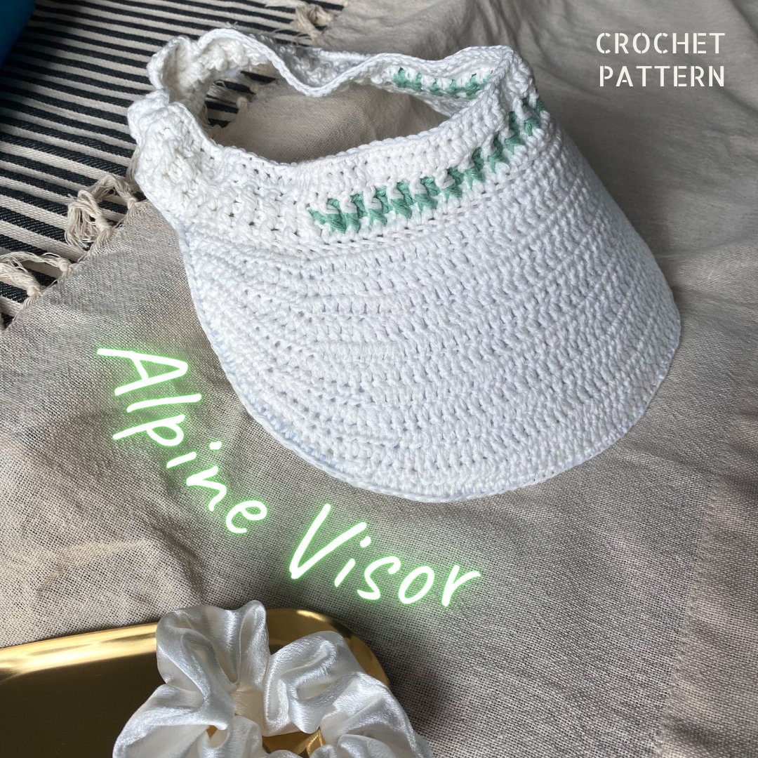 Alpine Visor Crochet Pattern | Summer Accessory Hat - Etsy