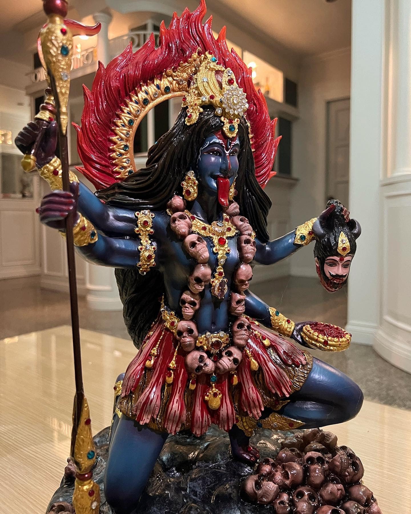 Kali Statue Silica Resin Work Goddess Kali Idol Kali Large Statue Maa ...